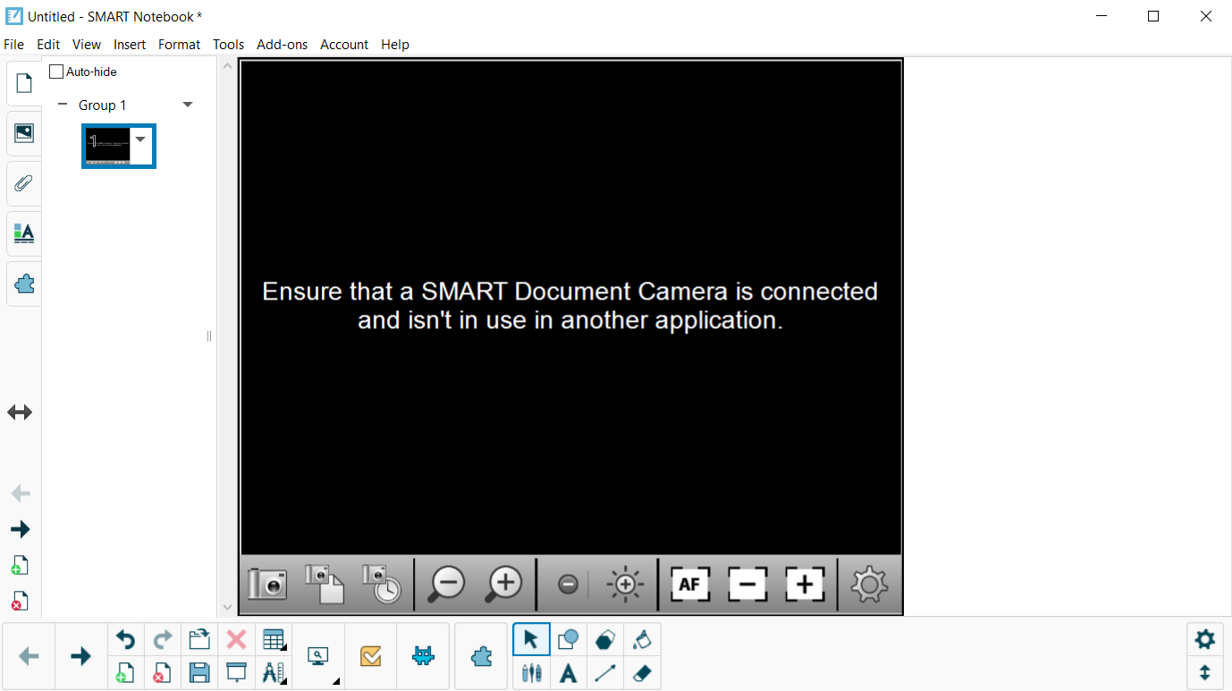 Can I open the Aver Doc Cam from withing Smart Notebook Software to use Smart ink?